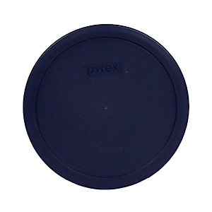Pyrex Blue Round Storage Lid Cover fits 6 & 7 cup Round Dishes 4 Pack # 7402-PC