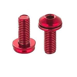 Mdingbao-Socket Cap Screws Bolts Holder Screws Hex Socket Screws Colorful Alloy Steel M5*12 Holder Bolt Accessories, 4Pcs, Strong wear Resistant (Color : Red)