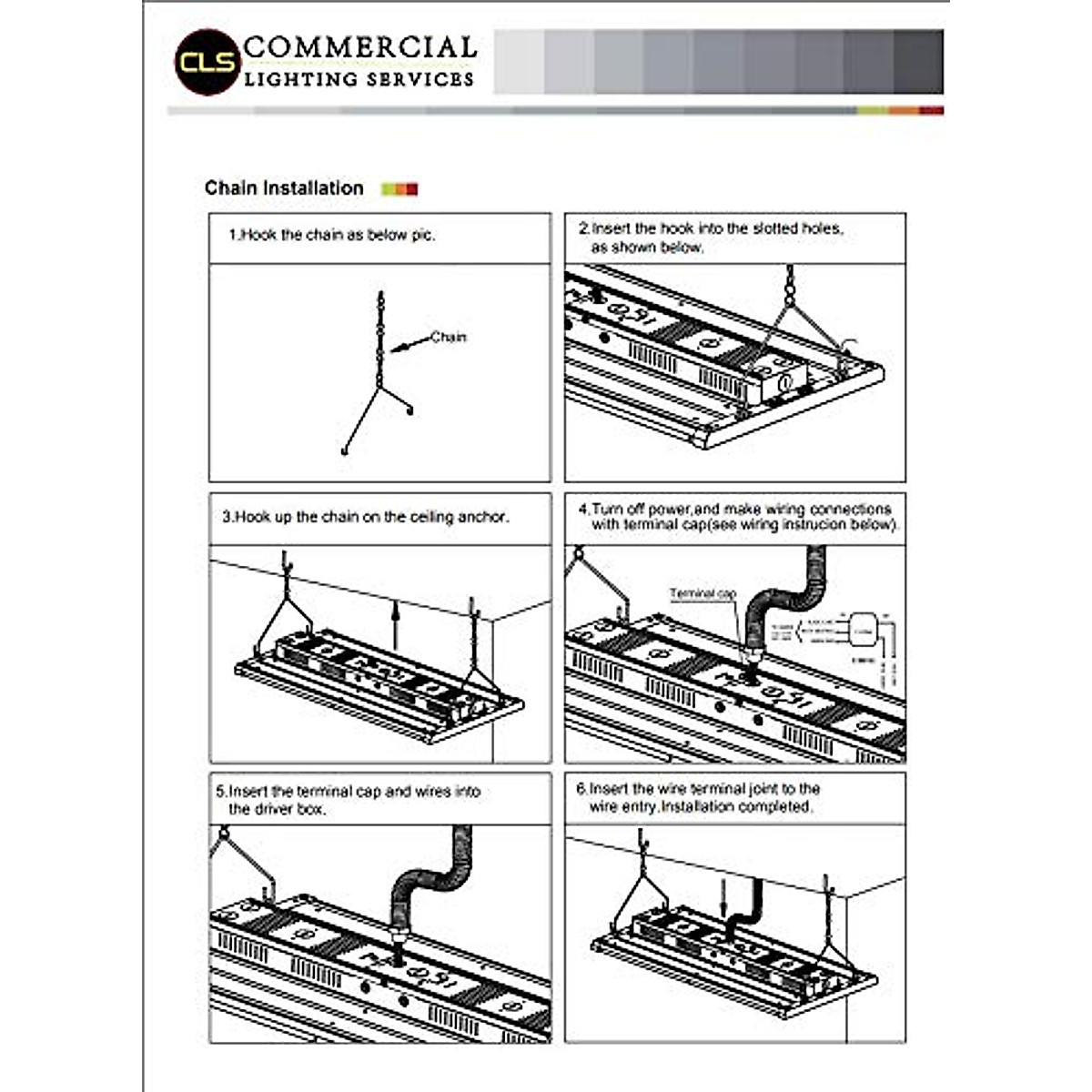 Commercial Lighting Services LED HighBay Light 165 Watt Warehouse Light, 21450 Lumens, 5000 Kelvin High Bay