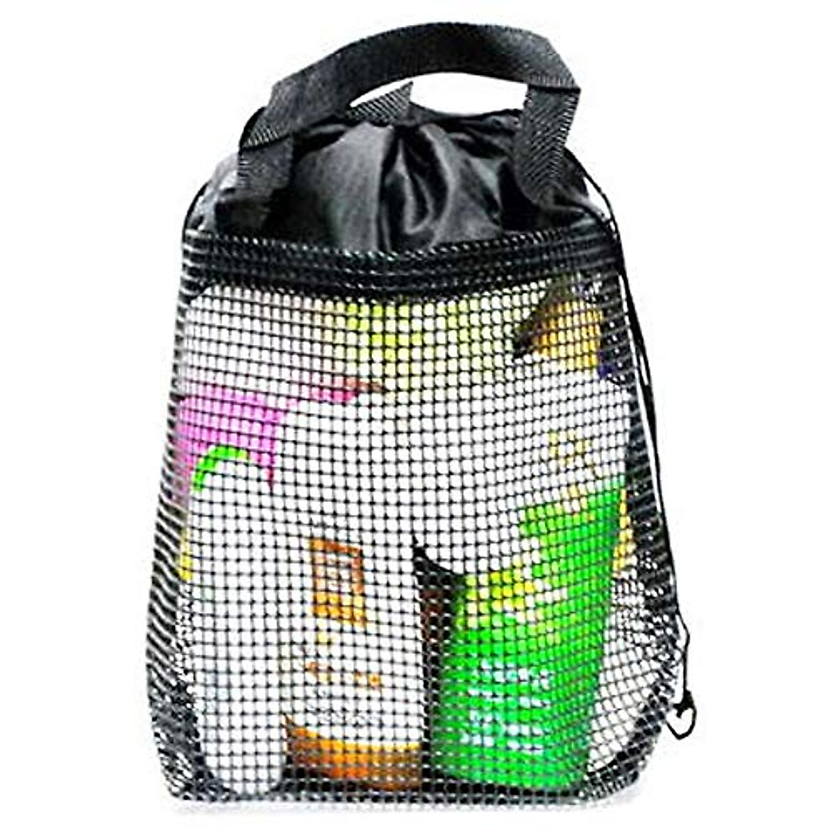 Kangkang@ Quick Dry Mesh Shower Caddy, Shower Tote, Shower Bag, Black, for Travel Bath Package Toiletry Bags Hand Carry All The Checkered Wash Gargle