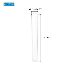 PATIKIL 0.5x4" Plastic Sewing Needle Storage Holder, 10 Pack Portable Embroidery Needle Pin Toothpick Storage Tubes Cases Box for Craft Knitting, Blue