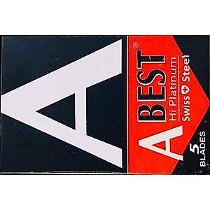 100 ABest Hi Platinum Double Edge Razor Blades For Safety Razor - Men´s Safety Razor Blades For Shaving For Men For A Smooth And Clean Shave (1 Year Supply)