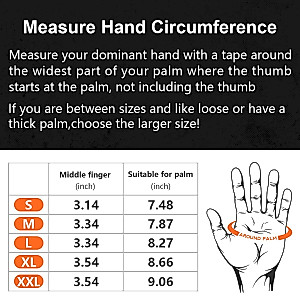 OZERO Winter Gloves for Men Touch Screen Glove Non-Slip Silicone Gel Warm for Smart Phone Texting - Thermal Windproof and Waterproof for Running Cycling Driving - Black (Large)