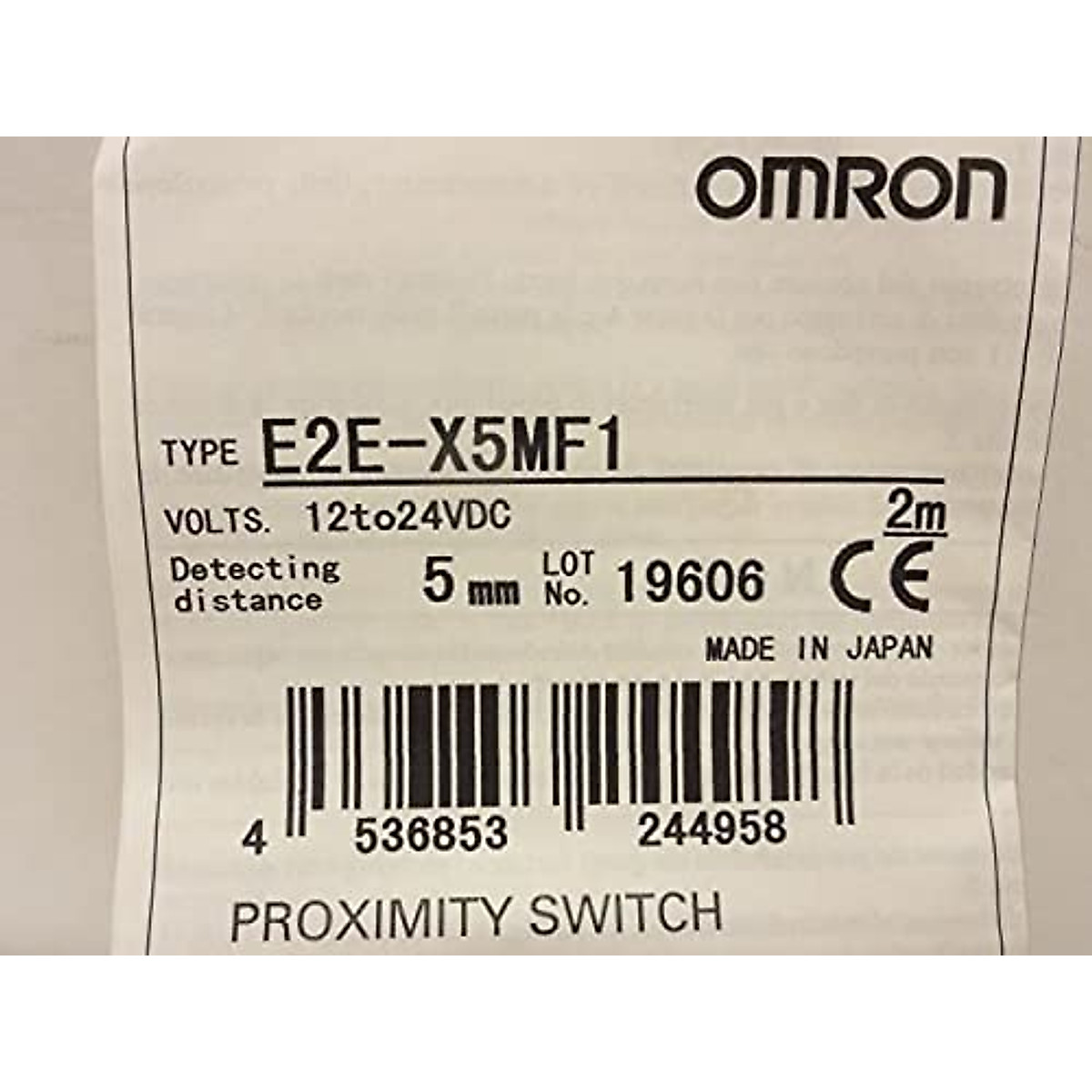 Omron E2E-X5MF1 Proximity Switch