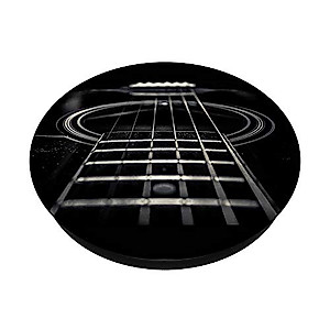 Black Acoustic Guitar PopSockets PopGrip: Swappable Grip for Phones & Tablets