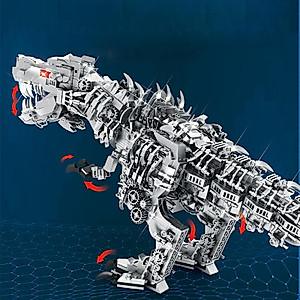 Ulanlan Dinosaur Building Kit, Mini Bricks Mechanical Dinosaur Toy Set, Dinosaur Building Blocks for Adults, Teens and Kids 14+, Tyrannosaurus Rex Model Creative Gift for Dinosaur Fans (1766 PCS)