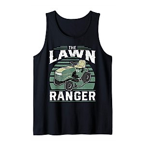 The Lawn Ranger Funny Riding Mower Retro Mowing Gift For Dad Tank Top
