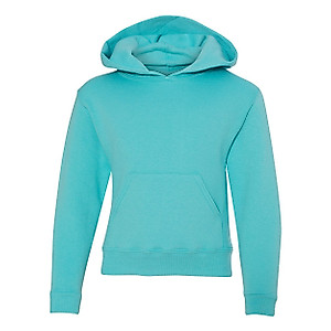 Jerzees 996Y Youth NuBlend Hooded Pullover Sweatshirt, Scuba Blue, Small