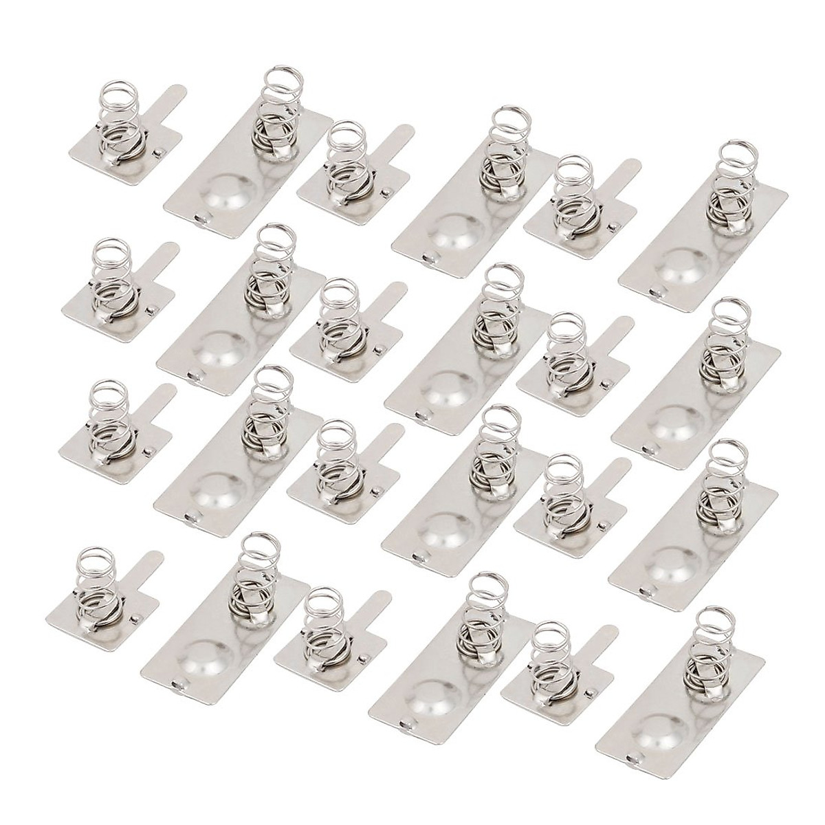 uxcell 12 Pairs AA Batteries Metal Battery Spring Contact Plate Replacement for Remote Control Battery Charger