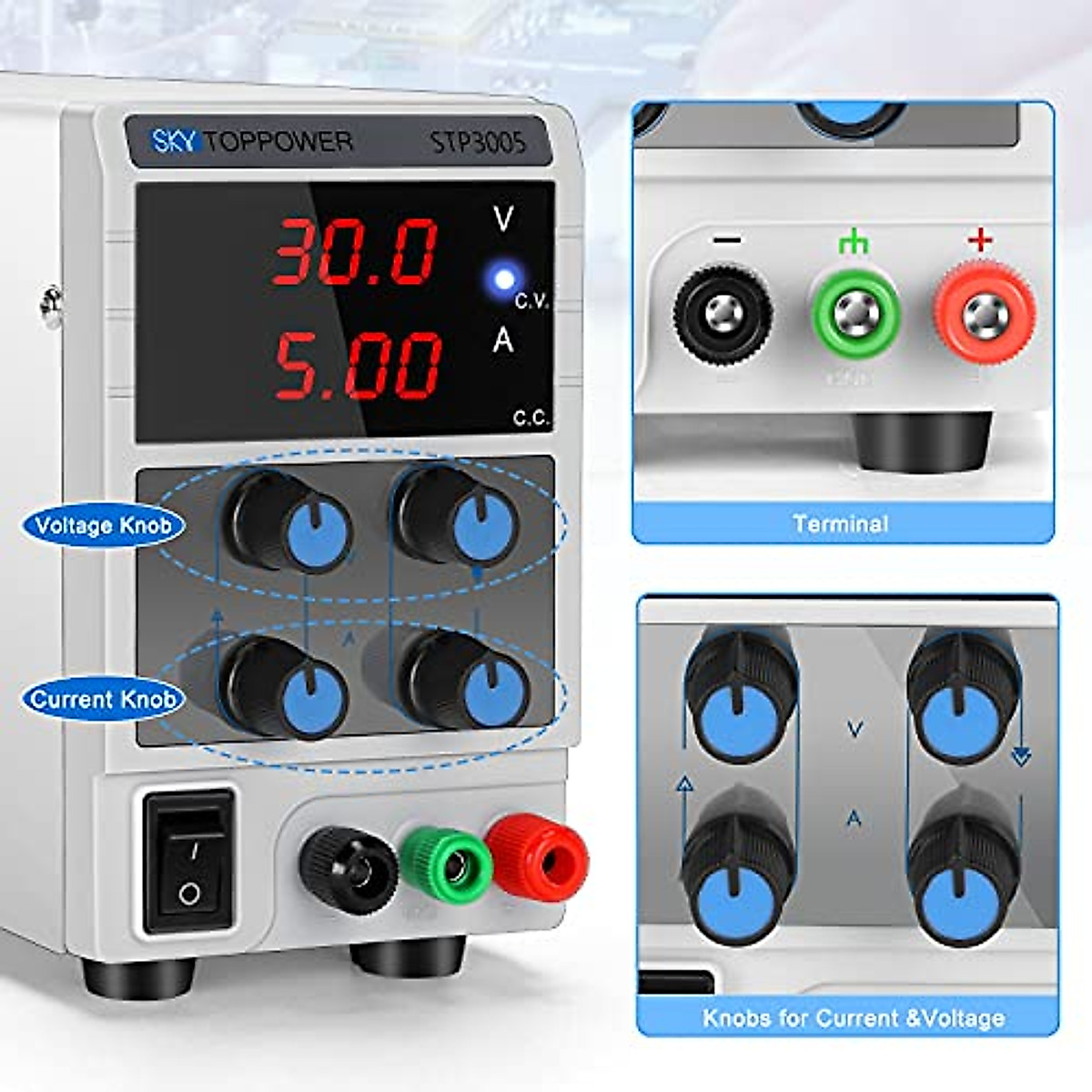 30V 5A Bench Power Supply Variable and Banana Plugs Solder DIY Banana Plug Connectors 10 Pairs