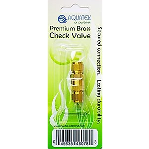 AQUATEK Premium Brass Check Valve for Planted Aquariums