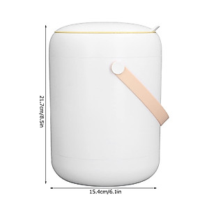 Portable Mini Washing Machine, Ultrasonic Turbine Washer Portable Washing Machine Portable Bucket Washer for Underwear Socks Baby Clothes(white)