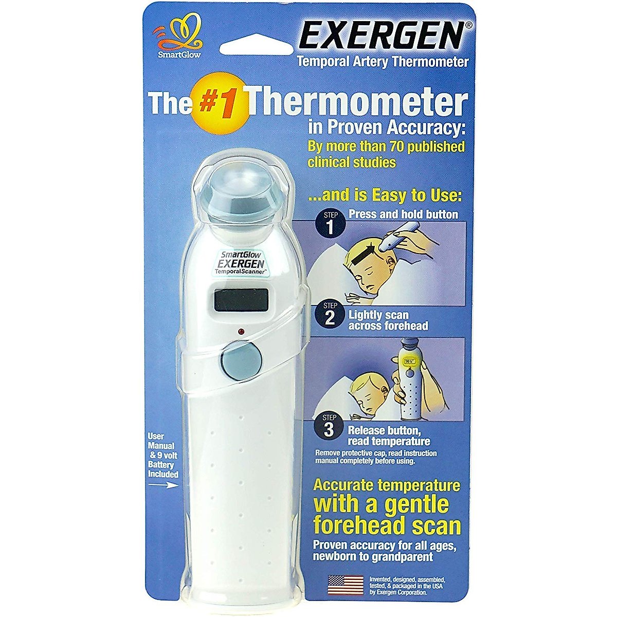 TEMPORAL ARTERY THERMOMETER TAT-2000C SCAN, Digital display