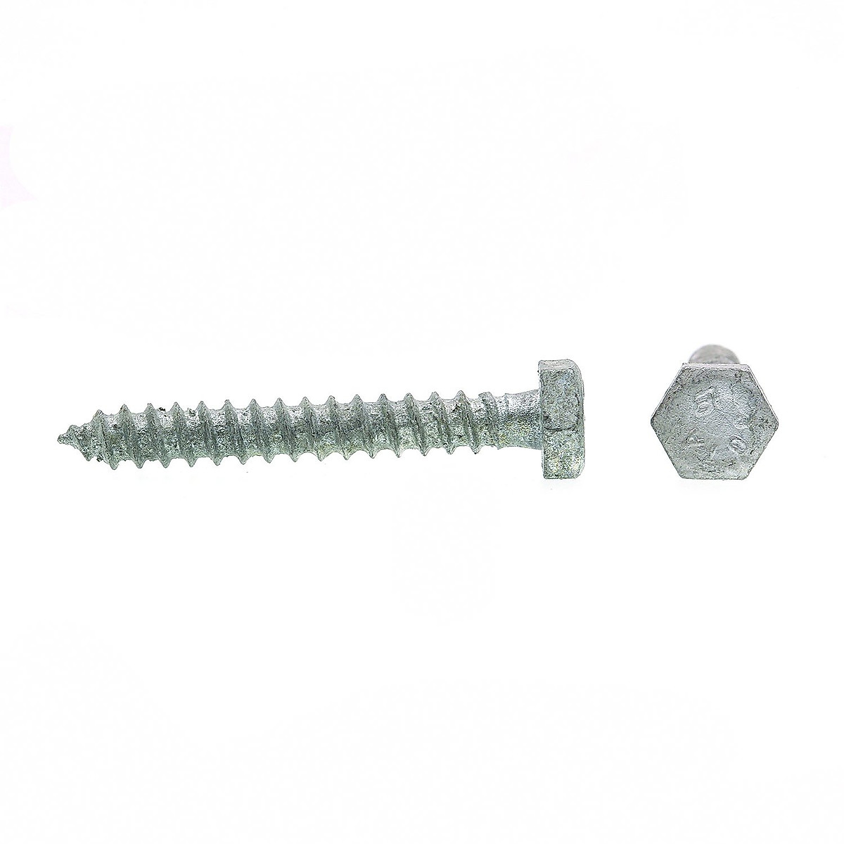 Prime-Line 9055061 Hex Lag Screws, 1/4 In. X 2 In, A307 Grade A Hot Dip Galvanized Steel (100 Pack), Zinc