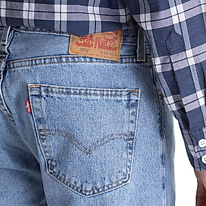 Levi's Men's 505 Regular Fit Jeans (Also Available in Big & Tall), Light Stonewash, 32W x 34L