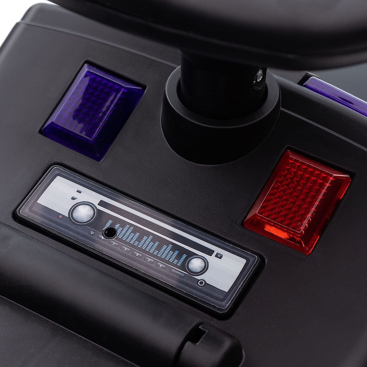 Aosom Kids Push Ride On Car with Working PA System and Horn, Police Truck Style Foot-to-Floor Sliding Car for Boys and Girls with Under-Seat Storage, for 18 Months to 5 Years Old, Black