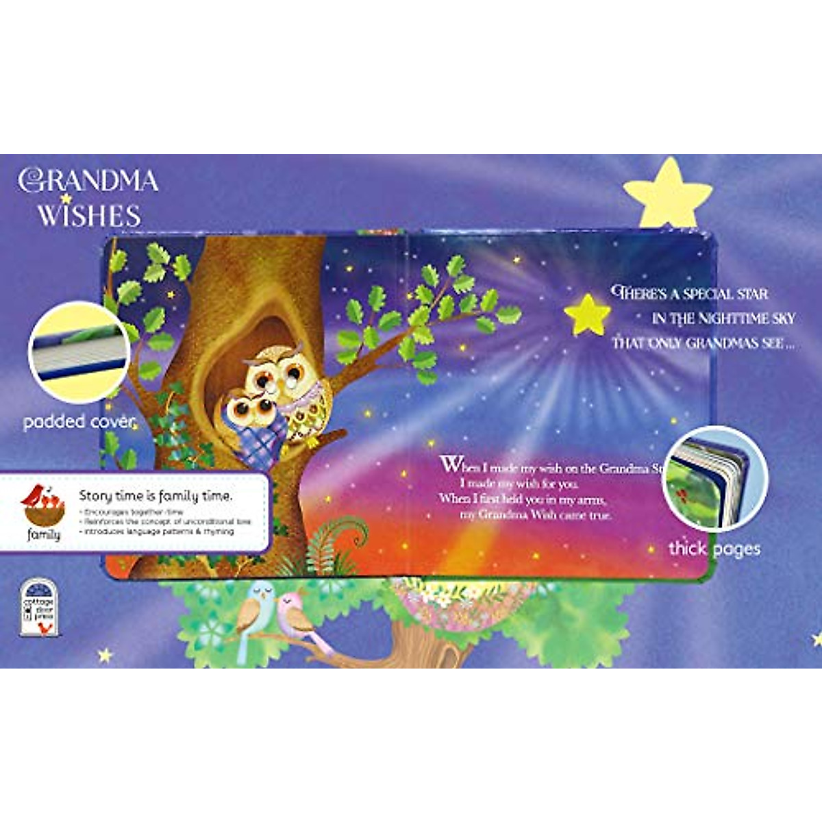2-Pack Padded Board Books: Grandma's Wishes & Grandpa's Wish List, Ages 1-5 (Chunky Lift a Flap)