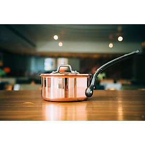 Bourgeat 365018 Copper Lid for Sauce Pan, 14-Ounce