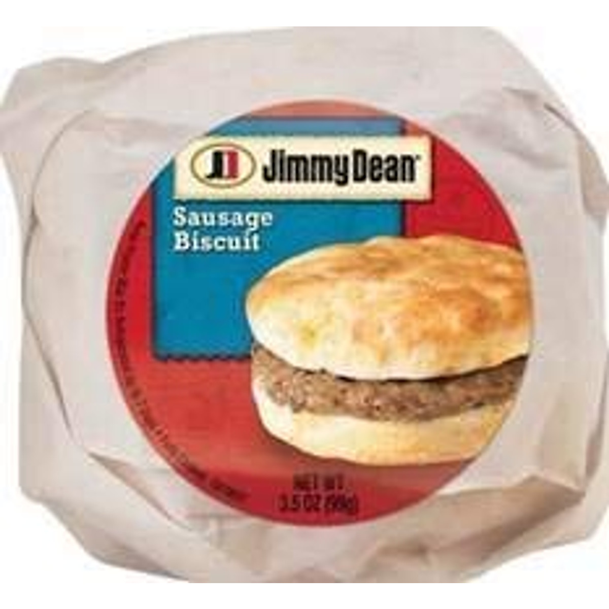Jimmy Dean, Butcher Wrapped, Sausage & Biscuit, 3.5 oz (12 count)