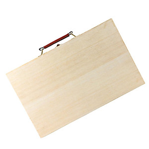 Wakauto 1pc Unfinished Wooden Painting Box with Locking Clasp,Multi-purpose Storage Case Drawing Art Accessory Wood Treasure Chest for Holds Markers, Paint, Brushes, Pencils