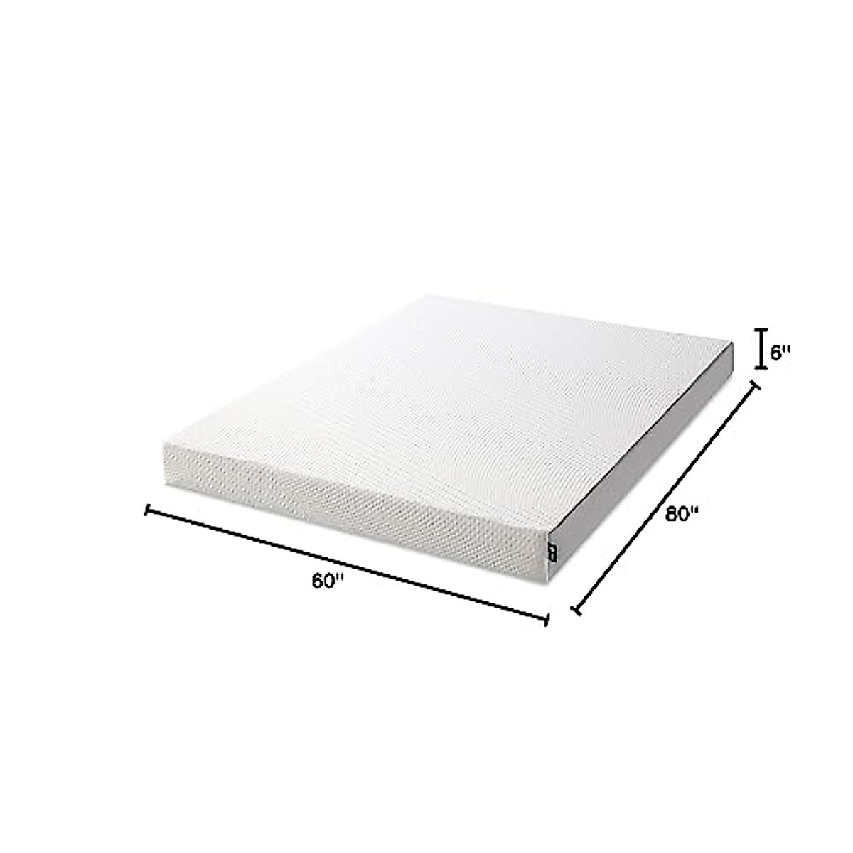 ZINUS 6 Inch Cooling Essential Foam Mattress / Affordable Mattress / Bed-in-a-Box / CertiPUR-US Certified, Queen White