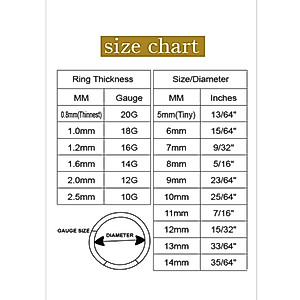 FOLLOWMOON 8mm Septum Ring Gold Nose Rings Hoop 18 Gauge Nose Hoop Helix Daith Tragus Earrings Hinged Segment Septum Clicker Lip Rings 18g Cartilage Earring Nose Piercing Jewelry Surgical Steel