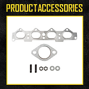 Prolenz Straight Outlet Catalytic Converters Replacement for E-lantra 2004, 2006, 2009-2012, Soul 2010, Spectra 2005-2008, Tiburon 2007-2008,Catalytic Convert with Protective Cover only 1 oxygen hole