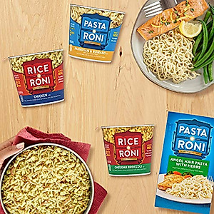 PASTA RONI Quaker Rice a Roni Cups Individual Cup, 3-Flavor Variety Pack, 2.25 Oz (Pack of 12)