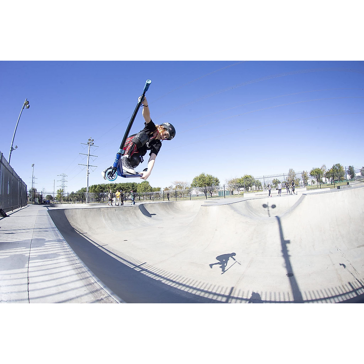 Fuzion Z250 SE Pro Scooters - Trick Scooter - Intermediate and Beginner Stunt Scooters for Kids 8 Years and Up, Teens and Adults – Durable Freestyle Kick Scooter for Boys and Girls (Red/Black)