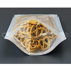 CleverDelights Silver/Clear Stand Up Pouches - 16oz - 25 Pack - 7" x 11.5" x 4" - Resealable Bag