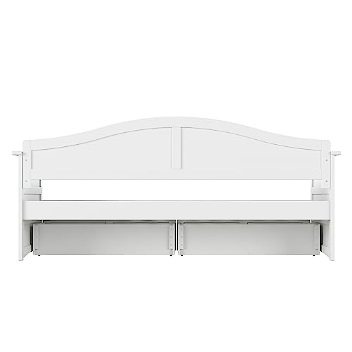 Acadia Twin Wood Daybed with Set of 2 Drawers in White