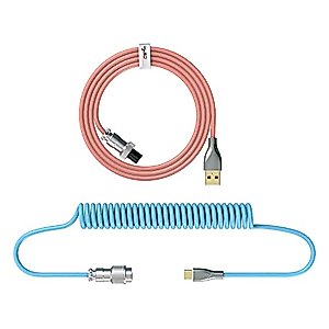 BGNTBUK Type C Power Cord for Phone Type C Detachable Mechanical Keyboard Cable Aerial Plug in Cable Adjustable Extension Metal Interface Plug Cable Lighted Telephone Sign