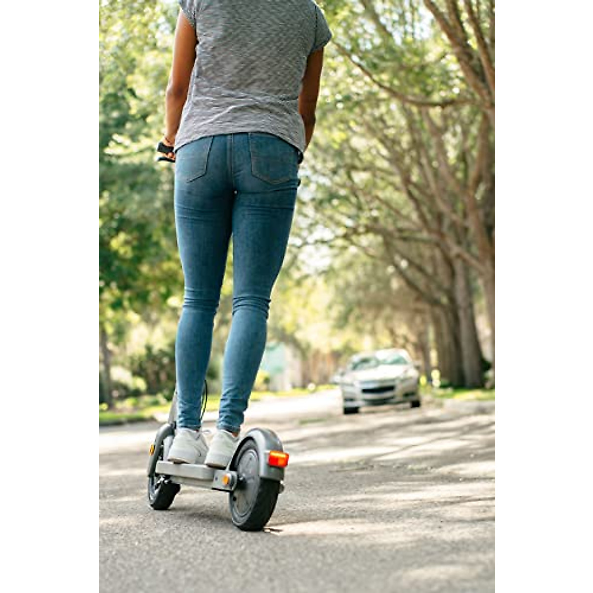 Blutron One Plus S65 Electric Scooter for Adults, 800W Peak Power Motor, 40 Miles Ultra Long Range & 20 MPH, Folding Commuter E Scooter, Dual Brakes & Suspension, 10" Pneumatic Tires