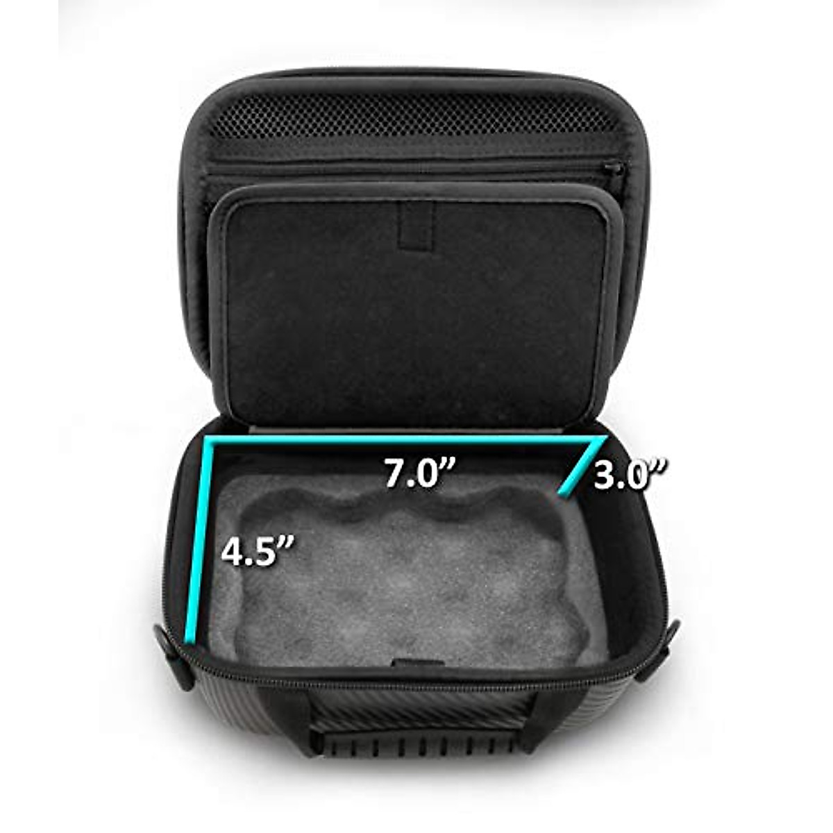 CASEMATIX Travel Carry Case Compatible with Square Terminal Reader, Printer Paper and Accessories with Adjustable Shoulder Strap, Case Only