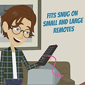 Silicone Remote Tether 4-Pack - Never Misplace Your Remote Again/Adjustable for Snug Fit/Fits Apple, Samsung, Sony, LG, Dyson & More – (2 Blue & 2 Red)