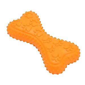 COSMICROWAVE Dog Chew Toy, Dog Toothbrush Dental Chew Bone Toy, Dog Chew Toys Indestructible, Bone Shape Rubber Safe Eco Friendly Teeth Cleaning Retraining Bad Behavior Pet Teething Toy