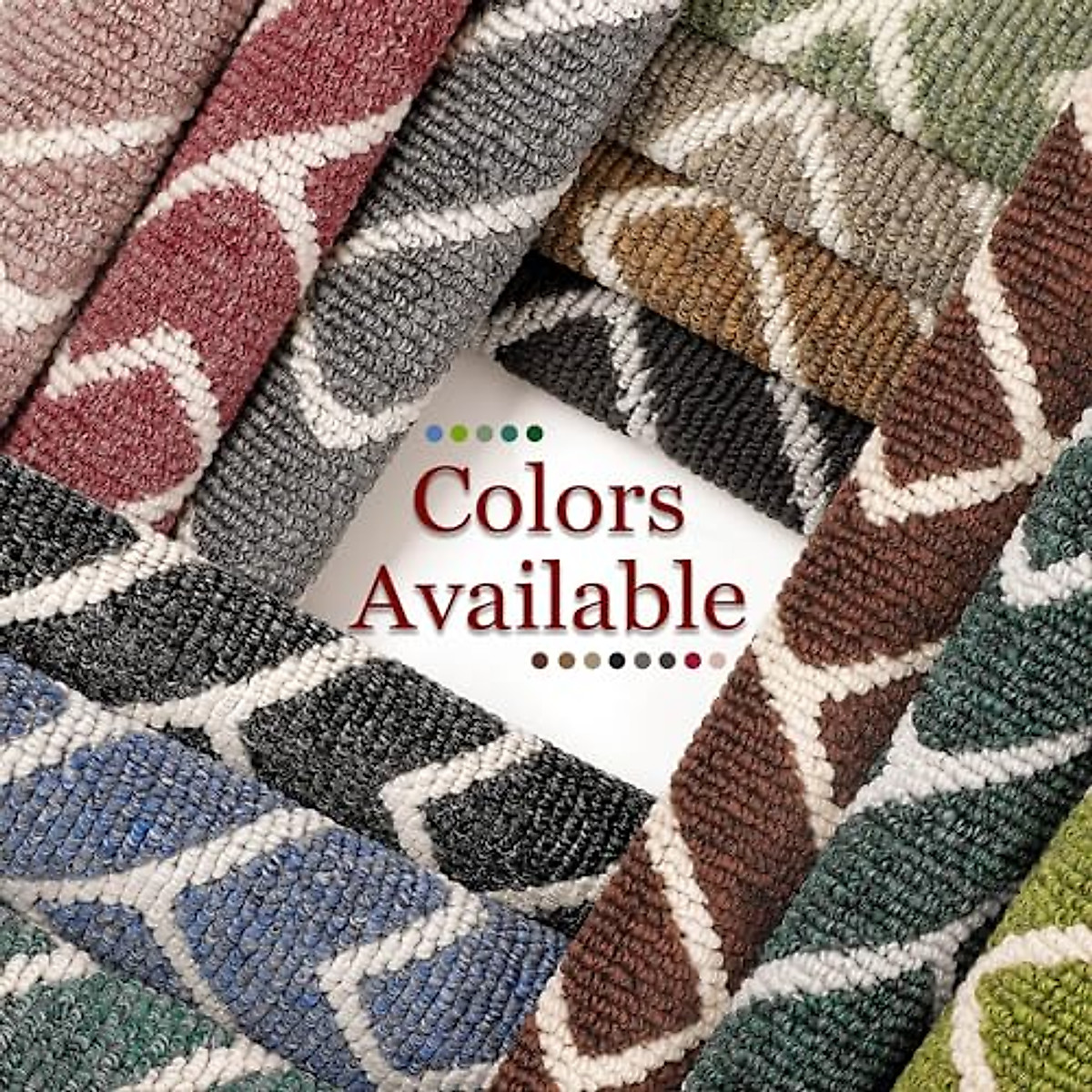 hicorfe Kitchen Rugs and Mats,Super Absorbent Polypropylene 20" x 31.5" Non-Slip Rug,Soft Comfort Floor Mat,Machine Washable for Kitchen,Hallway,Office,Sink,Laundry(Red)