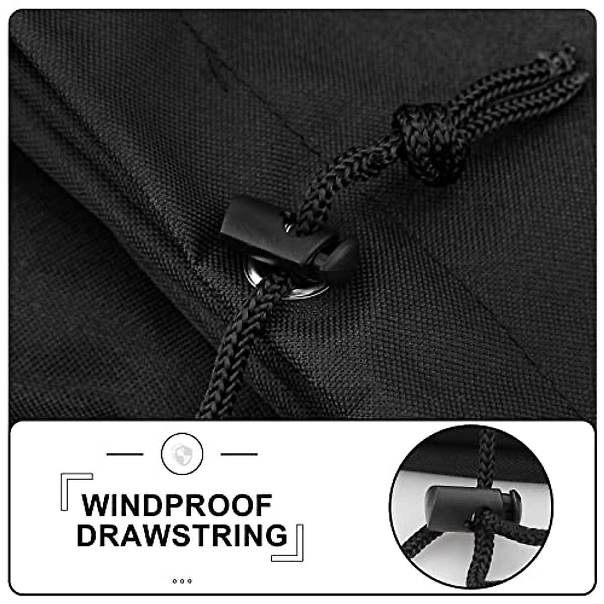 Grisun Griddle Cover for Camp Chef FTG600 Flat Top Griddle, 600D Fabric Waterproof Anti-Fade BBQ Cover for Blackstone 22" Griddle, Pit boss 22" Griddle with Stand, Come with Support Pole