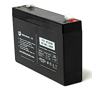 Battery Hawk (3 Pack UB670 WP7-6 EMB-0606 Sealed for Exit Sign Emergency Light BAT67 ELB-0607 Lead Acid 6V 7AH SLA