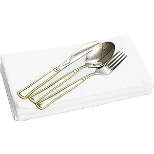 Utopia Towels Kitchen Bar Mops Towels, Pack of 12 Towels - 16 x 19 Inches, 100% Cotton Super Absorbent White Bar Towels, Multi-Purpose Cleaning Towels for Home and Kitchen Bars