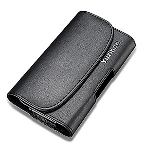 Yuzihan Fit for iPhone 13 Mini 12 Mini iPhone SE 2020 4.7 Inch iPhone 7 6S 6 8 Belt Holster Pouch Premium Leather Fit with Thick Defender Case/Protective Case/Hybrid Armor Case/Battery Case On