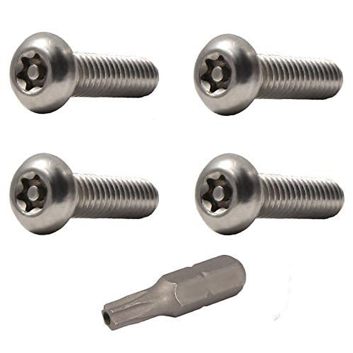 Fastenere Torx Security Machine Screws - 10-24 x 3/8" (25-Pack) Stainless Steel, Tamper-Resistant, Button Head Screws, Bolt Screw for Higher Level of Safety & Theft Prevention