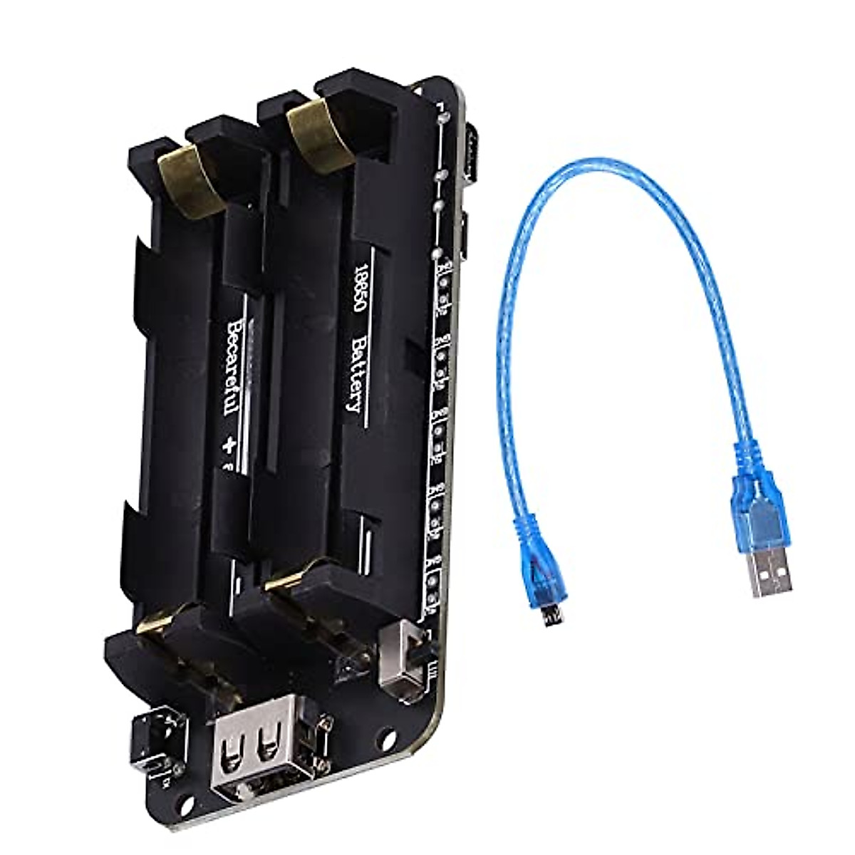 18650 Battery Holder Case with LED Indicator Battery Box for Raspberry Pi