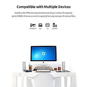 64GB USB 2.0 Flash Drive, Hephinov Mini USB Stick, UDP Thumb Drive, Zinc Alloy Jump Drive, Pen Drive, Memory Stick for PC/Computer/Sound/Speaker/External Storage (USB 2.0 64G)