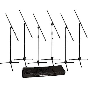 Ultimate Support JS-MCFB6PK JamStands Series 6-Pack Tripod Mic Stand Bundle