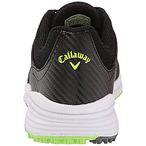 Callaway mens Solana Sl Golf Shoe, Black/Lime, 10.5 US