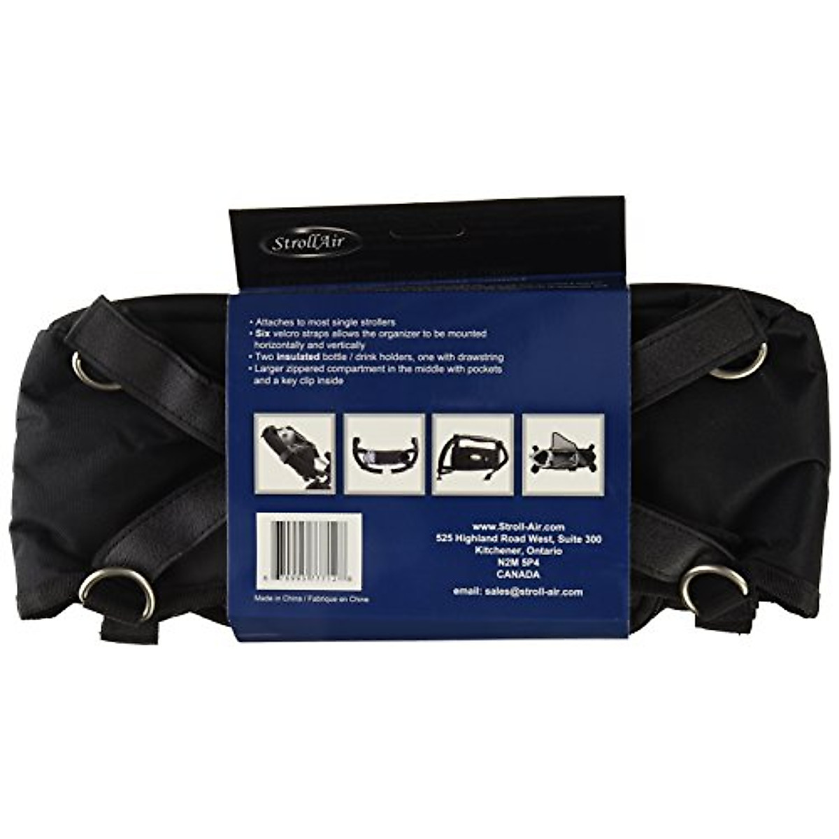 Stroll-Air Stroller Organizer, Console Black