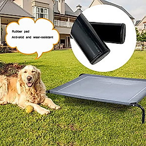 JXCAA Raised Dog Bed Pet Cot,Elevated Dog Bed, No-Slip Feet, Outdoor Raised Dog Cot Bed, 2-Pack with Chew Proof & Breathable & Washable Mesh (Color : XL: 109X72X20CM)