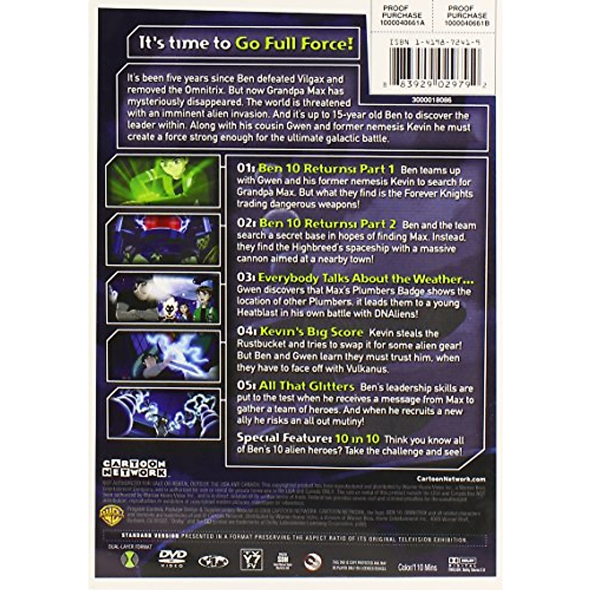 Cartoon Network: Classic Ben 10 Season 1, Volumes 1-3 (DVD)