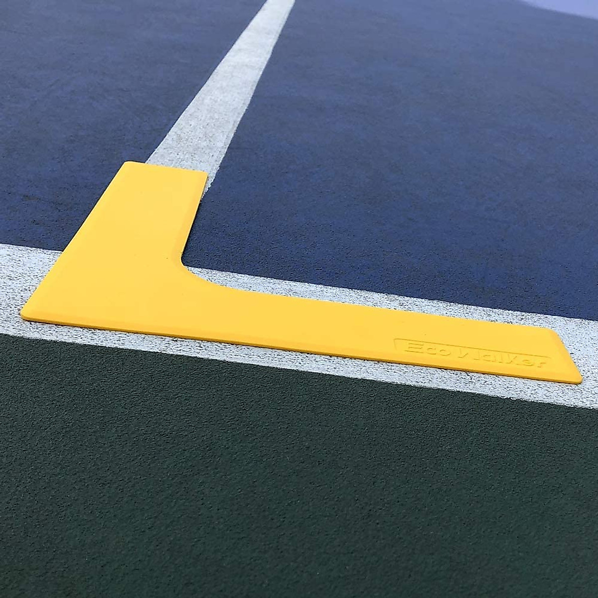 Eco Walker Court Lines Marker Kit Throw Down Markers Create Your Own Mini Pickleball Tennis Court (RED-Yellow)